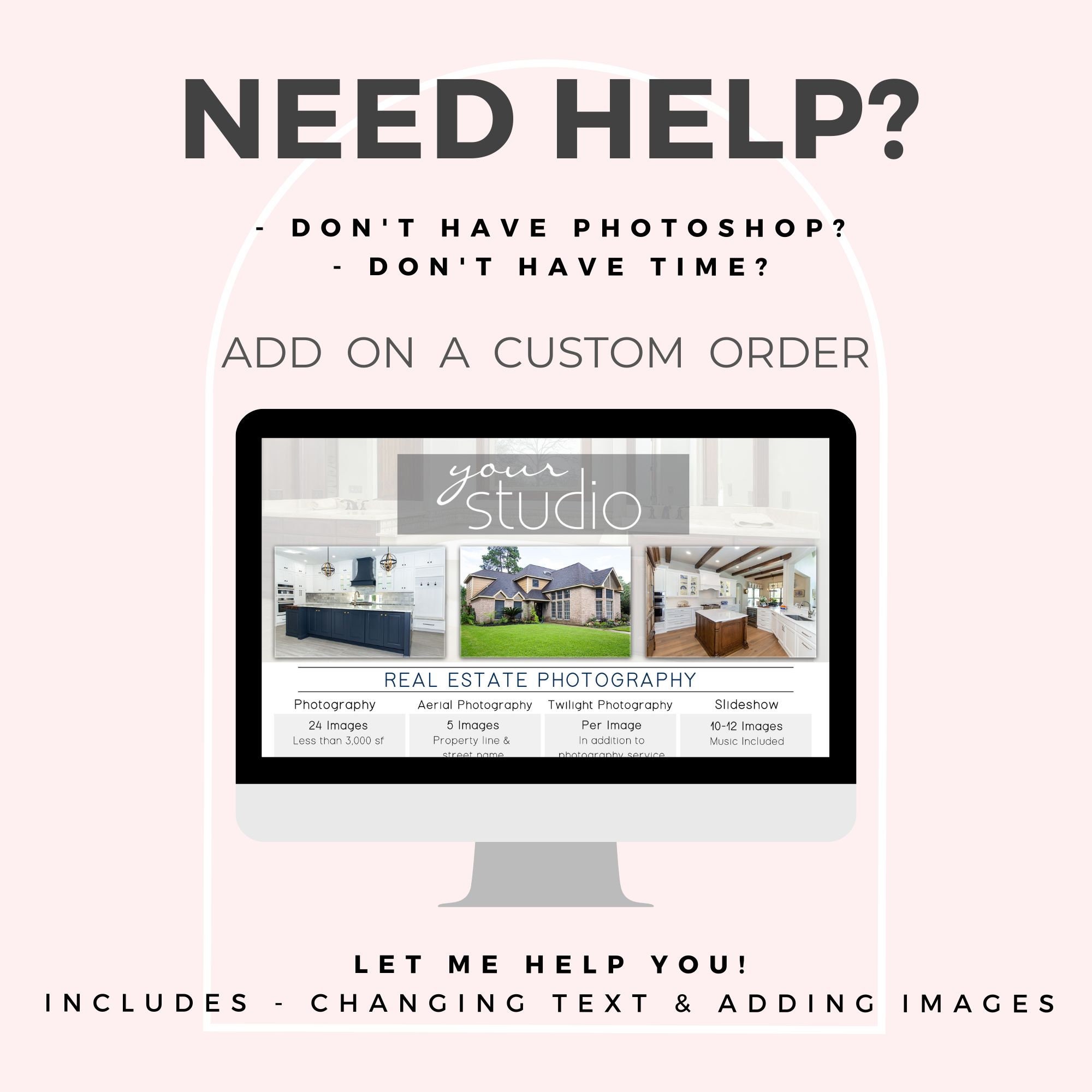 Home Real Estate Multi Service "modern" Price Menu - 8x10 Digital ...