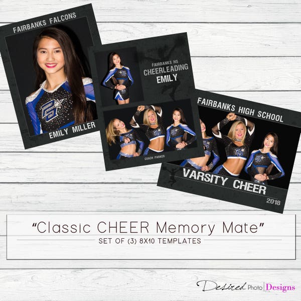 Cheer Memory Mate Template - Etsy