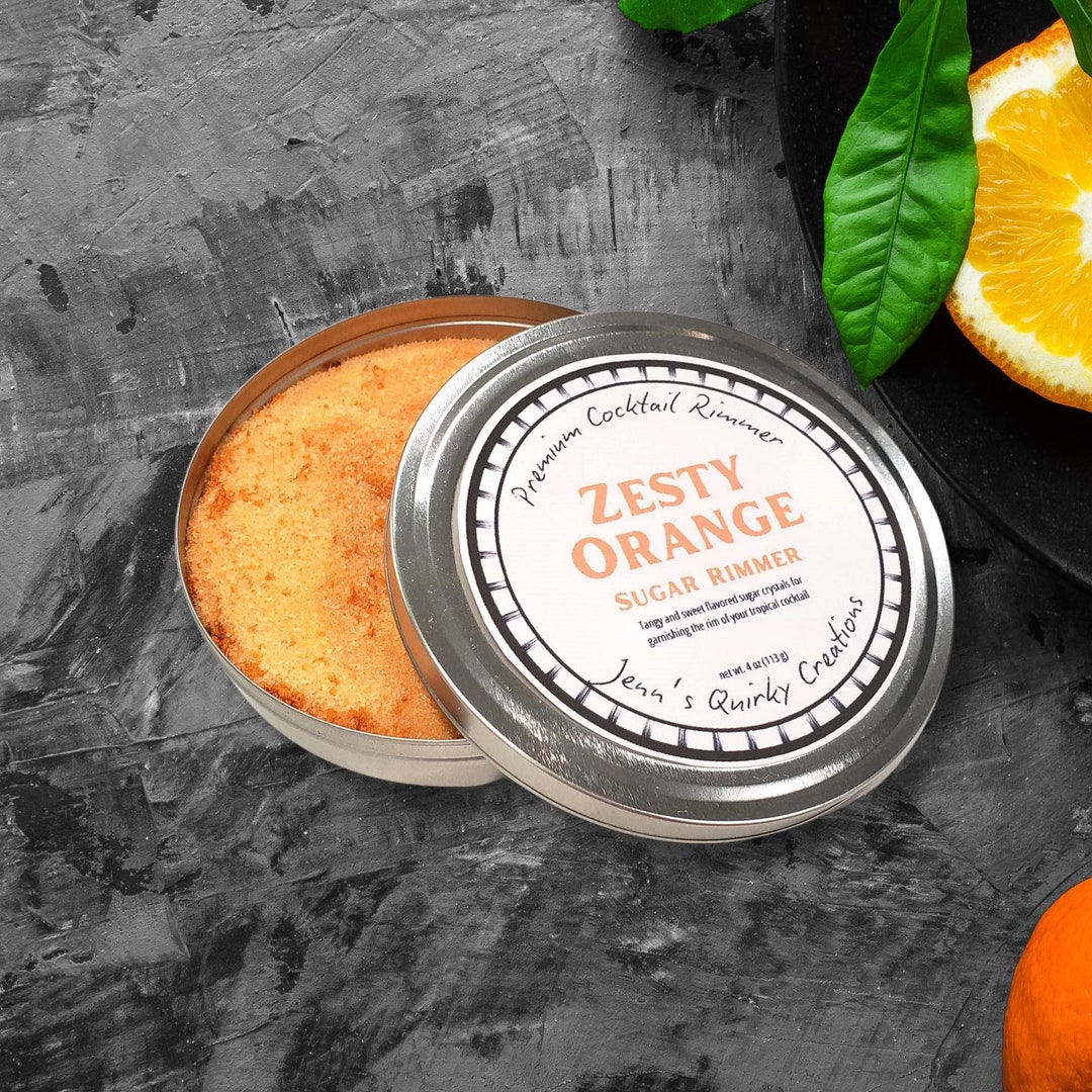 Zesty Orange Cocktail Rimming Sugar, Orange Sugar Rimmer, Mimosa ...