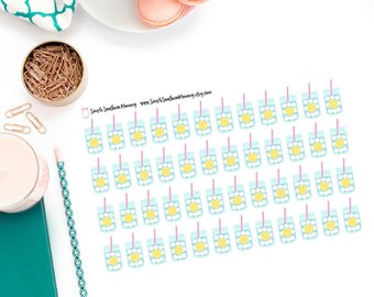 Hydrate Flower Planner Stickers Daily Water Tracker - Etsy