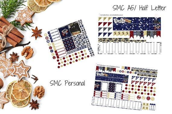 MONTHLY Personal OR Half Letter SMC December Holiday Express Sticker ...