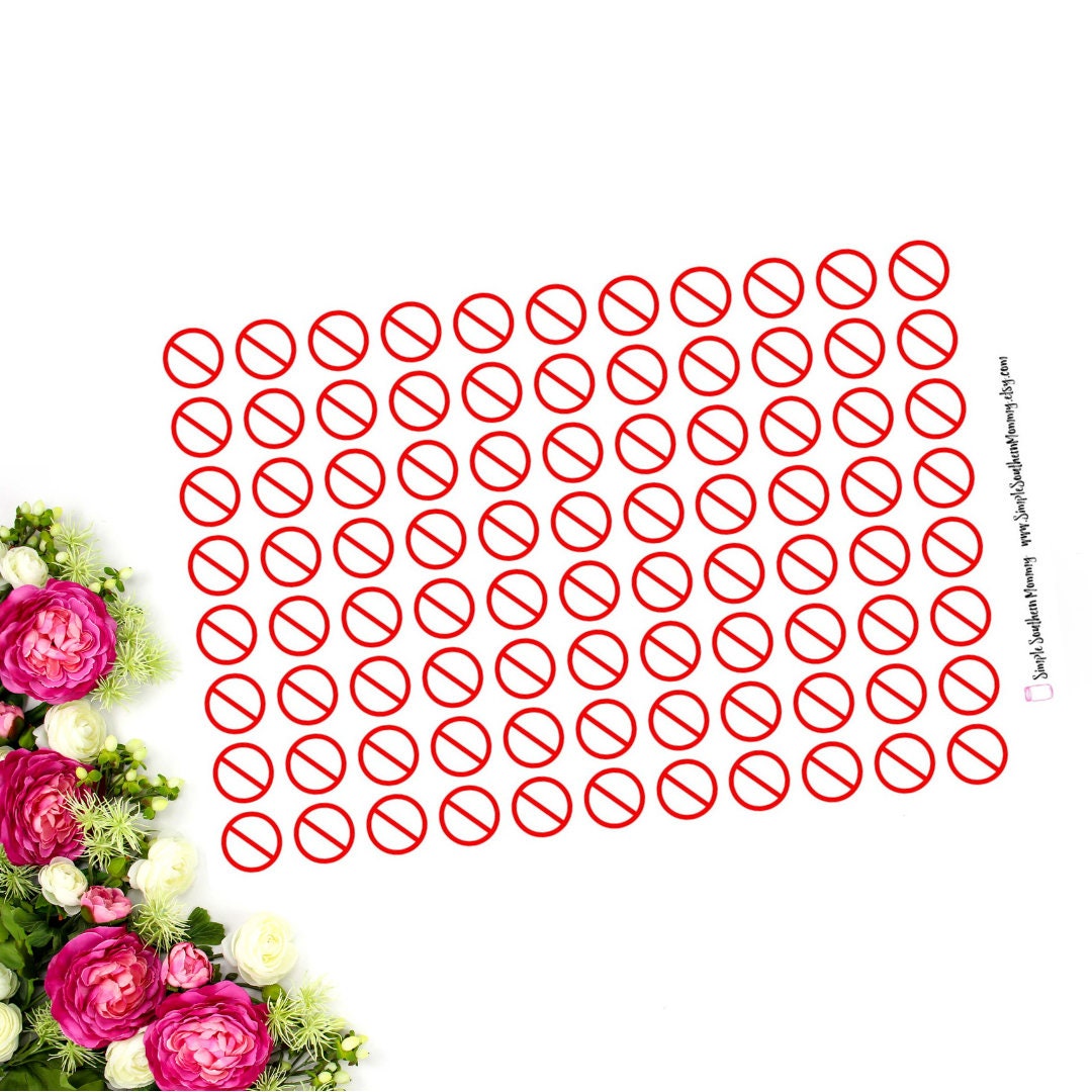 No Symbol Stickers Work Stickers Career Stickers Functional Stickers ...