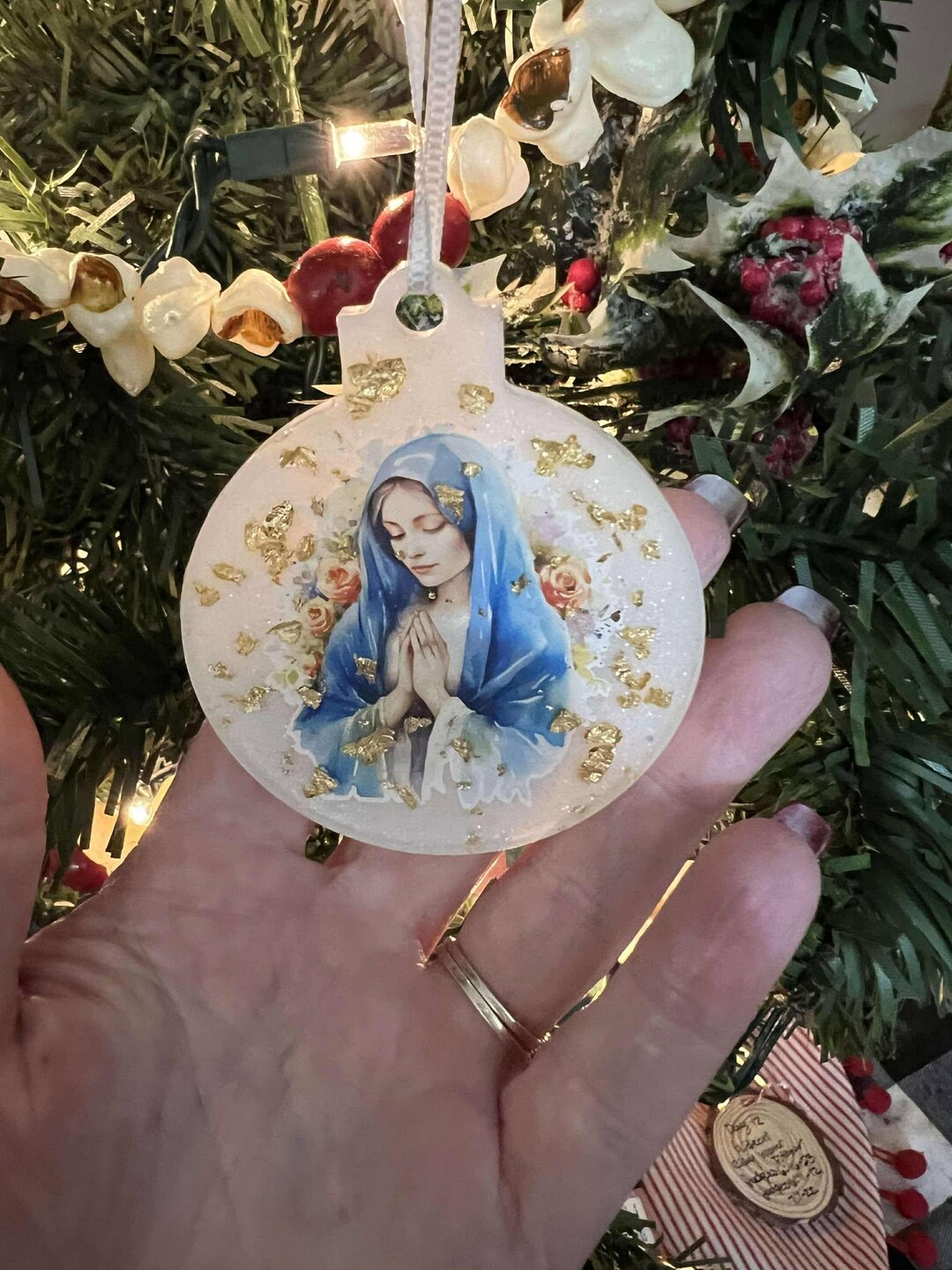 Mother Mary Ornament Catholic Ornament Christian Ornament True Meaning ...