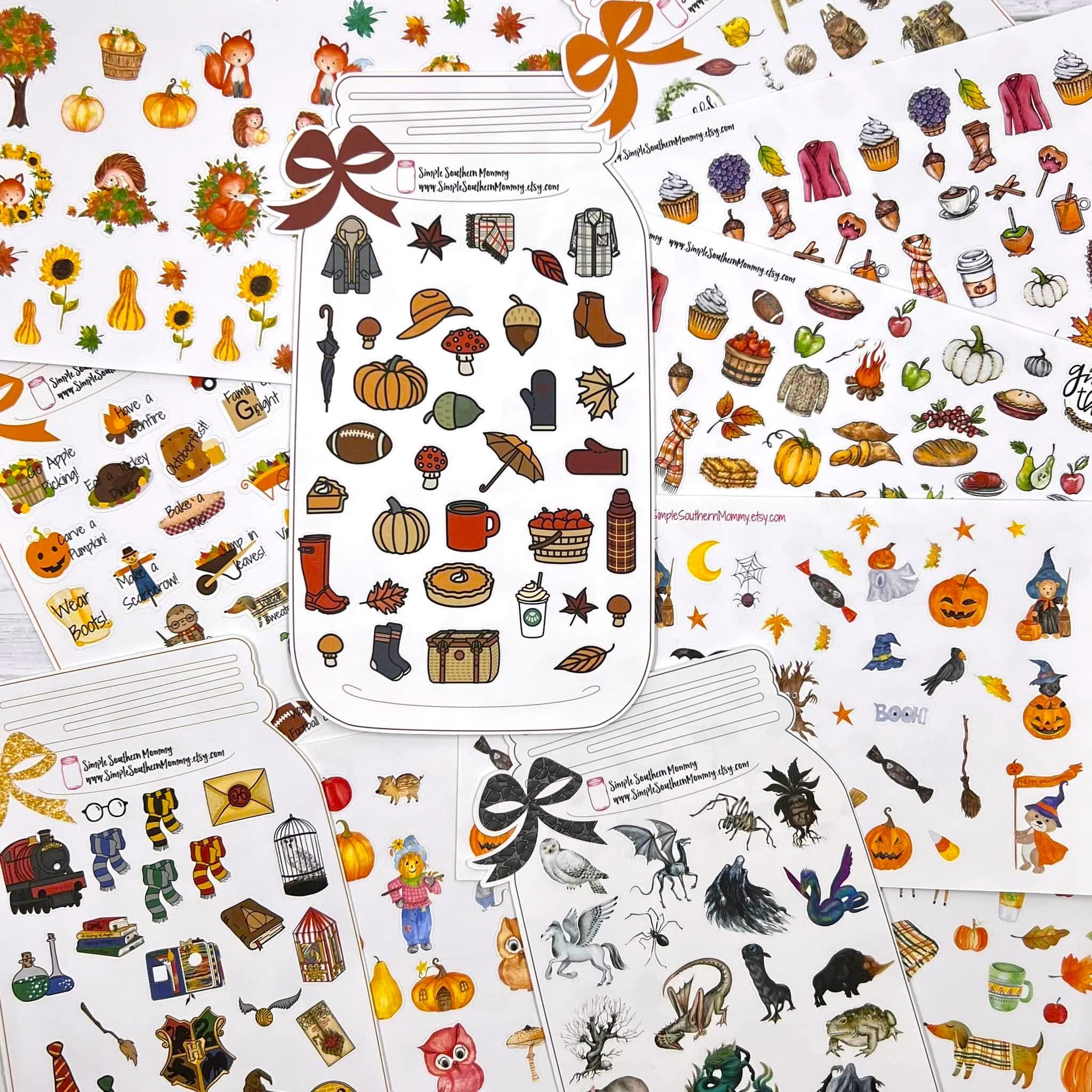 Thanksgiving at Miss Patti's Jumbo Jar Stickers Bucket List Stickers ...
