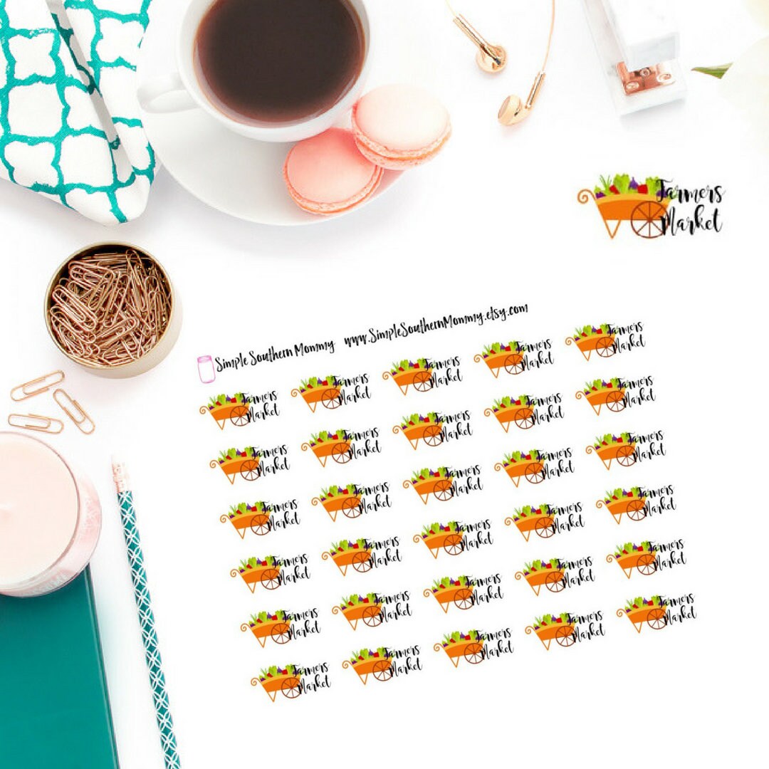 Farmers Market Stickers Cleaning Stickers Chore Stickers Clean Mama Fly ...