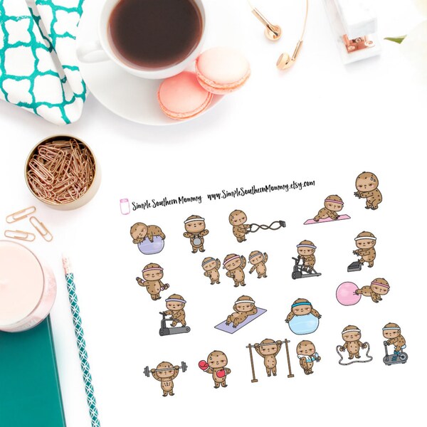 Sloth Sticker - Etsy