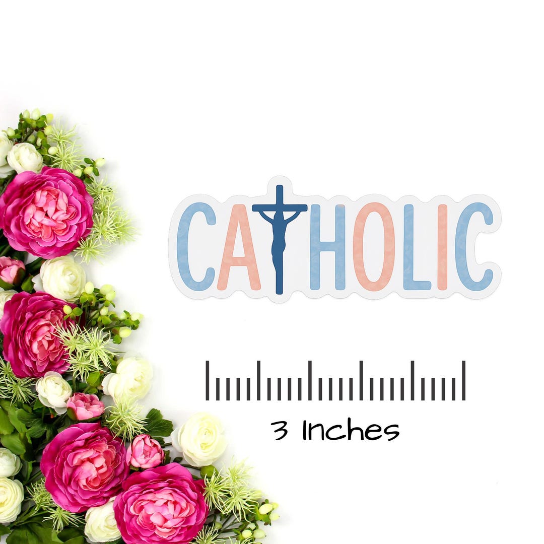 Catholic Sticker Crucifix Sticker Faith Sticker Religious Planner ...