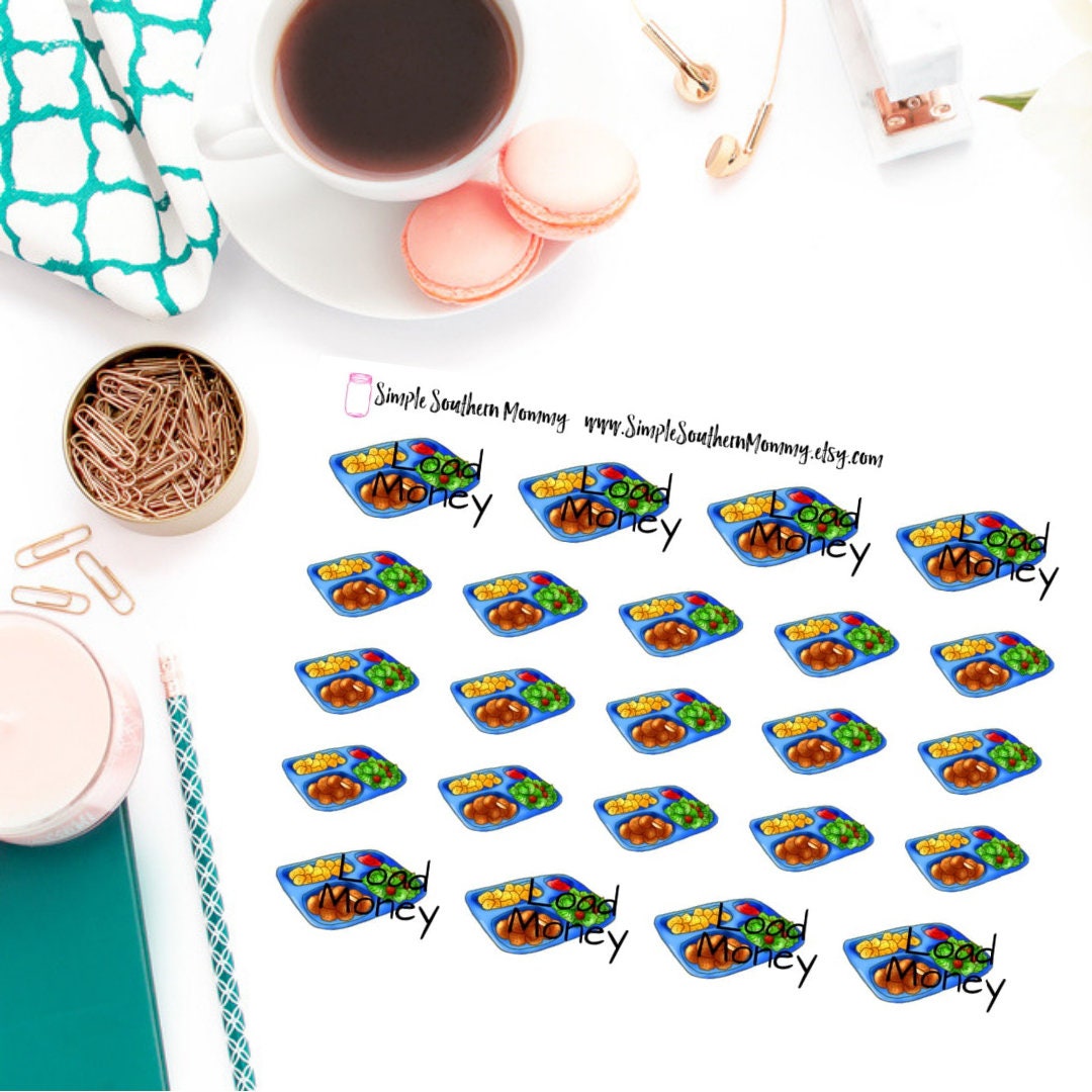 Hot Lunch Stickers Planner Stickers Mom Life Stickers After School ...