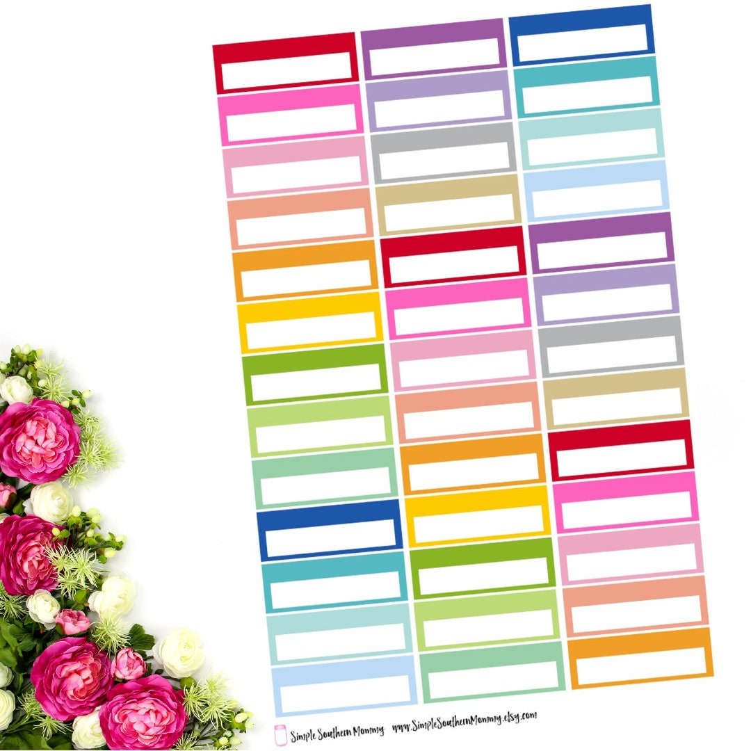 Tall Appointment Stickers Color Coding Stickers Functional Stickers ...