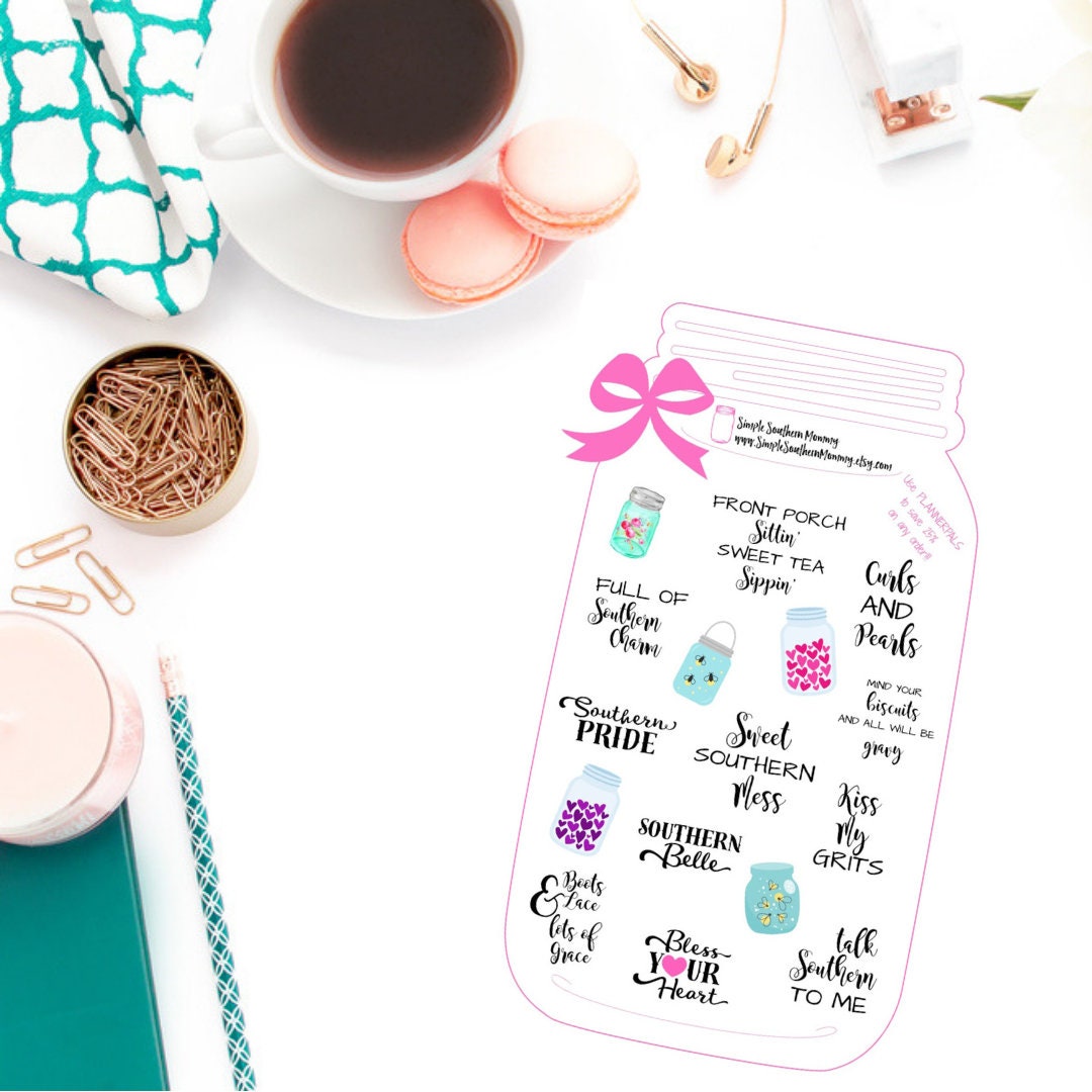 Jumbo Sassy Jar Stickers Bucket List Stickers Self Care Stickers ...