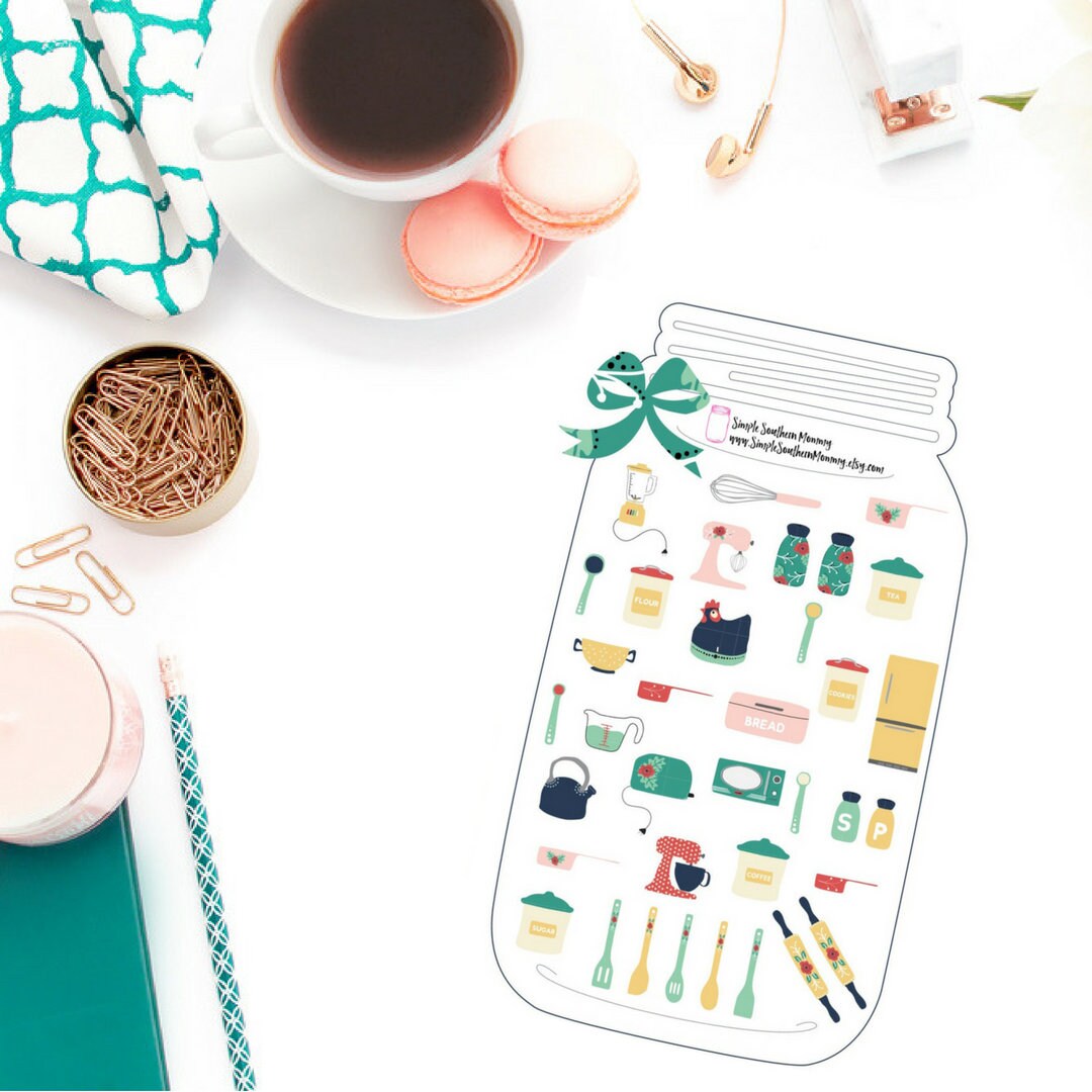 Vintage Kitchen Stickers Vintage Stickers Antique Stickers Crafting ...