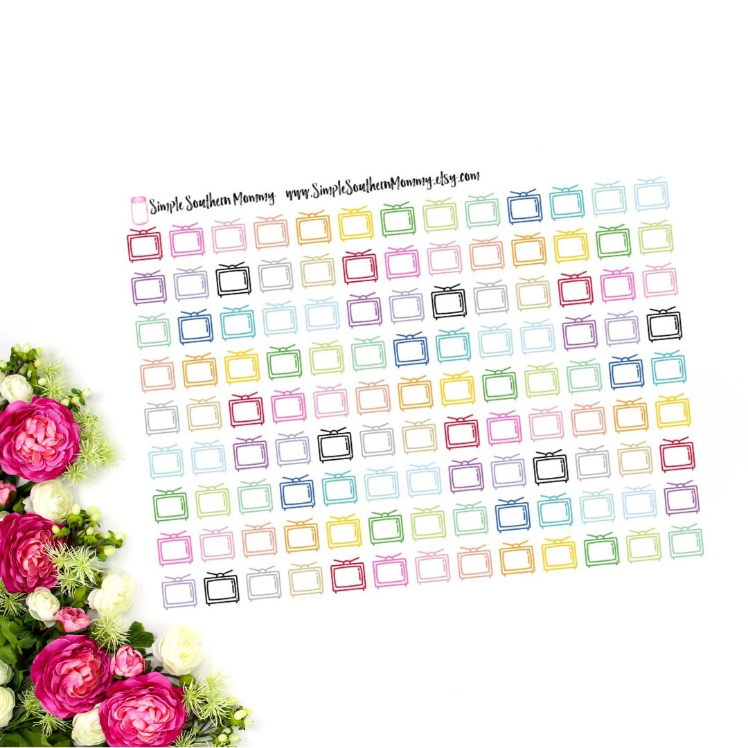 TV Stickers Color Coding Stickers Functional Stickers Adulting Stickers ...