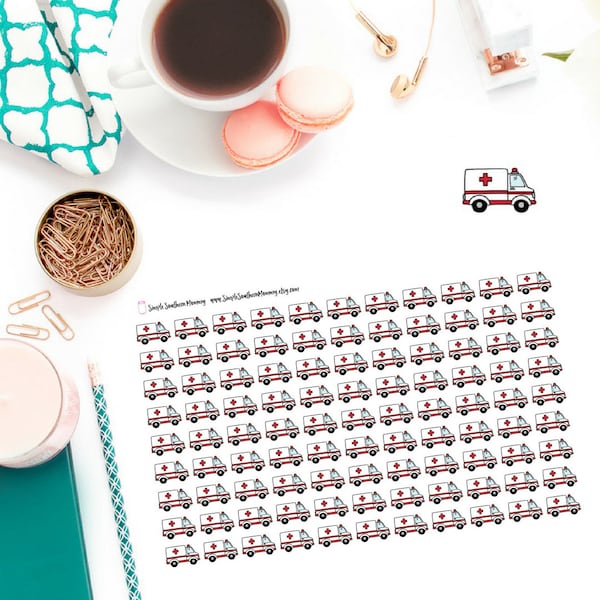 Ambulance Stickers - Etsy