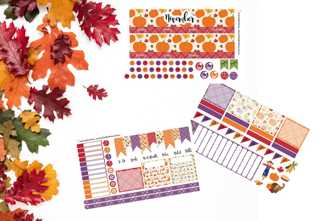 Cornucopia Choose Your Month Sticker Kit Monthly Kit for 7x9 Planner ...