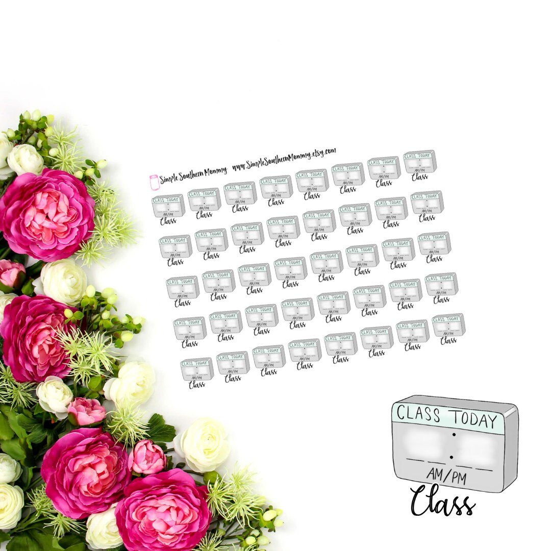 Class Stickers Planner Stickers Mom Life Stickers After School Stickers ...