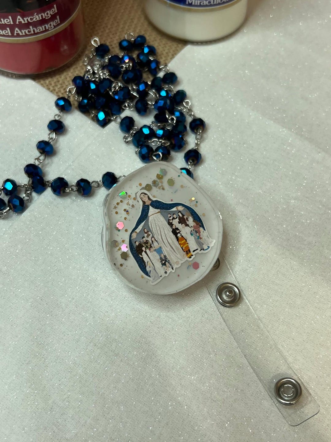 Mother Mary Communion of Saints— Catholic Faith Badge Reel | Christian ...