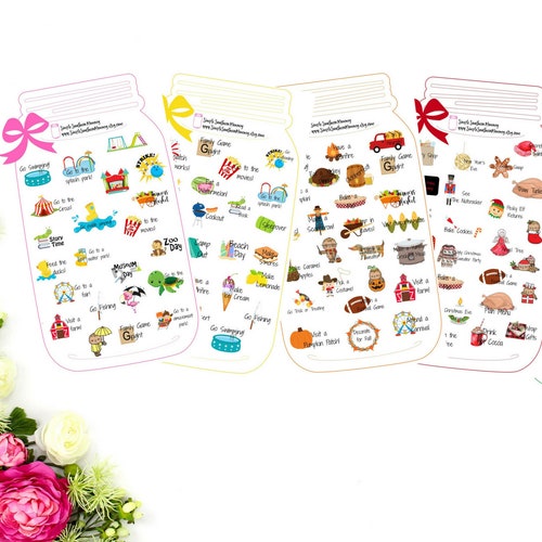 FALL BUCKET LIST Stickers Printable Fall Bucket Stickers - Etsy