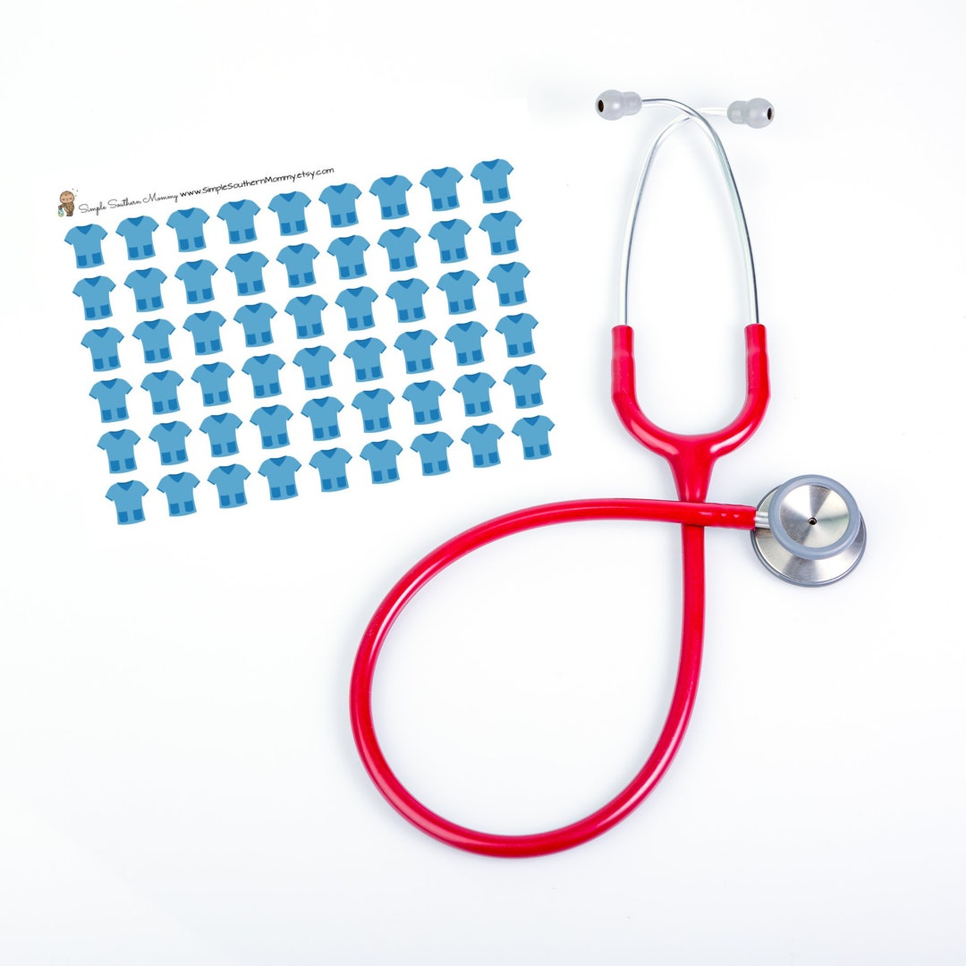 Scrub Top Stickers Work Stickers Career Stickers Functional Stickers ...