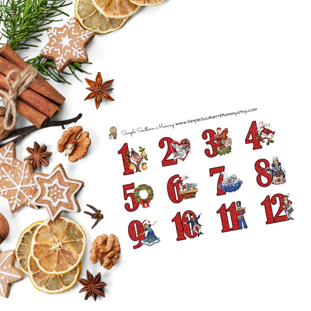 12 Days of Christmas Stickers Catholic Stickers Catholic Journal ...