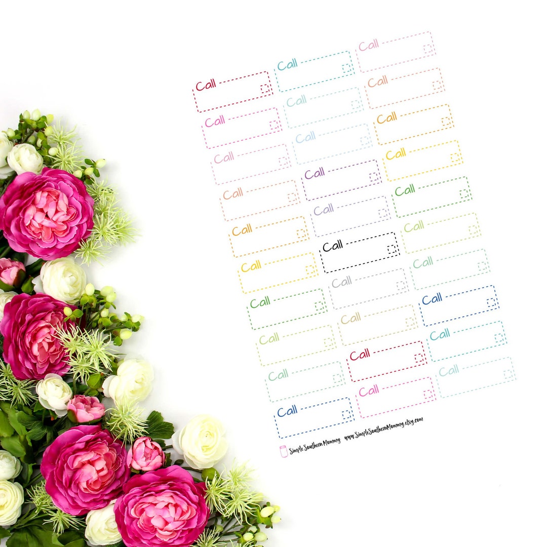 Stitched Call Box Stickers Color Coding Stickers Functional Stickers ...