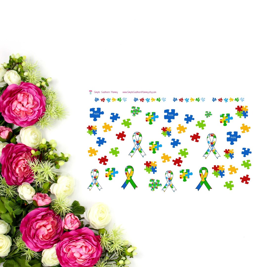 Autism Decorative Stickers Bucket List Stickers Adulting Stickers ...