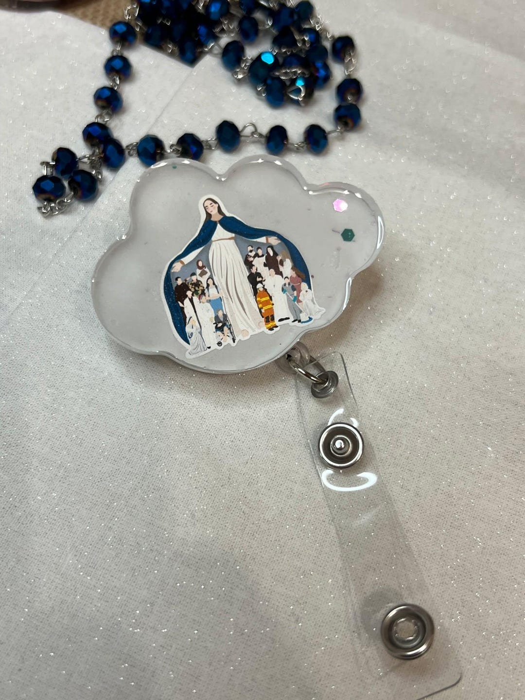Mary Communion of Saints— Catholic Faith Badge Reel | Christian Nurse ...