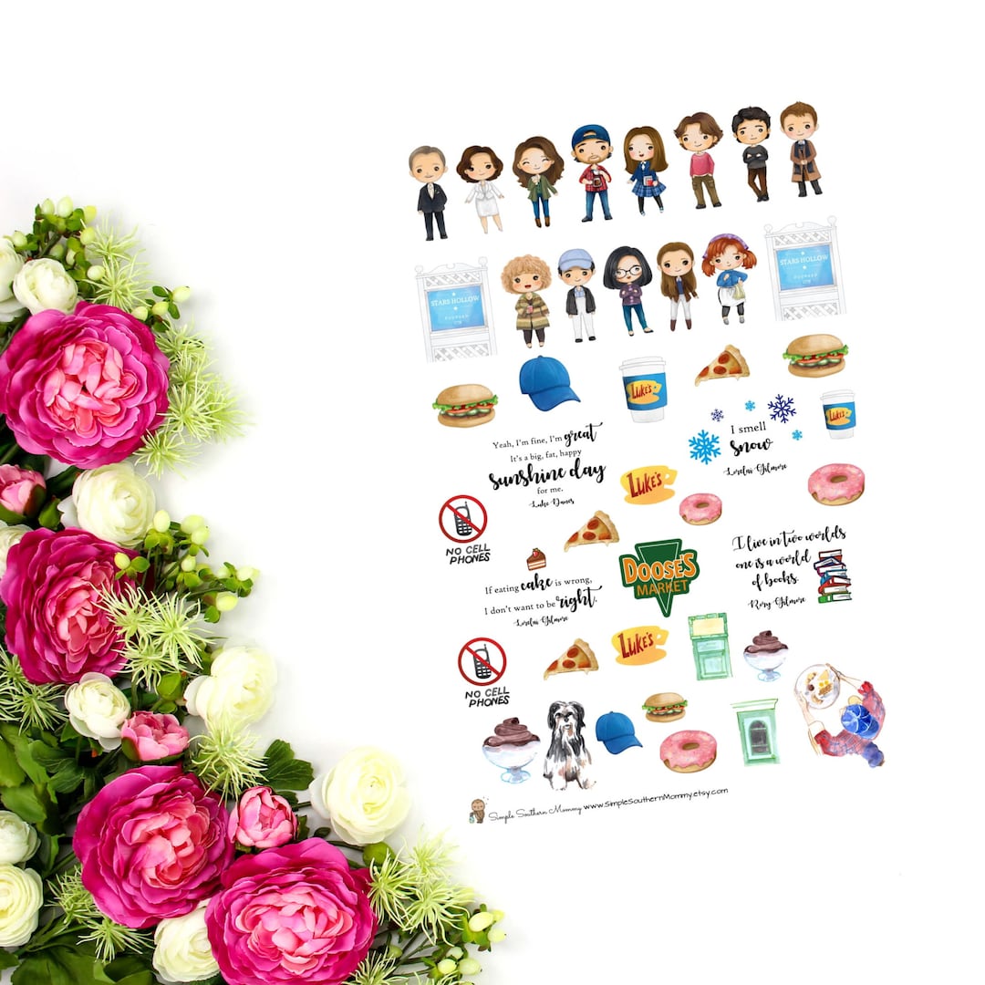 Mother Daughter Character Decorative Stickers Bucket List Stickers ...