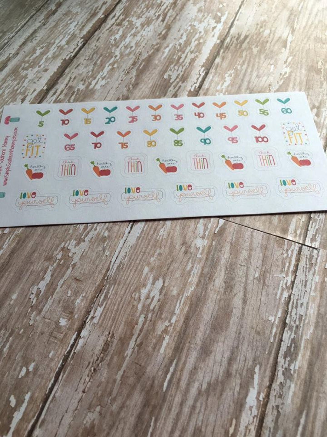 Mini Weight Loss Milestones Health Stickers Self Care Stickers Adulting ...