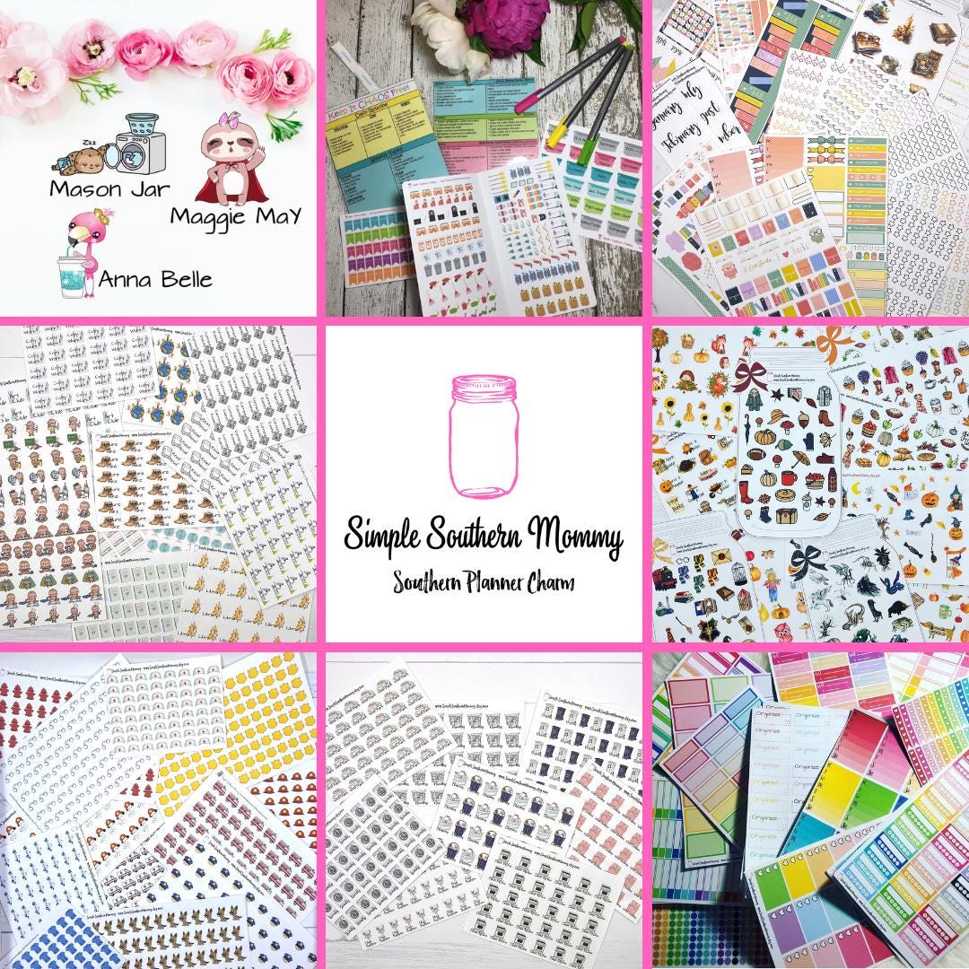 Pamper Me Simple Weekly Sticker Kit A La Carte Stickers Mini Sticker ...