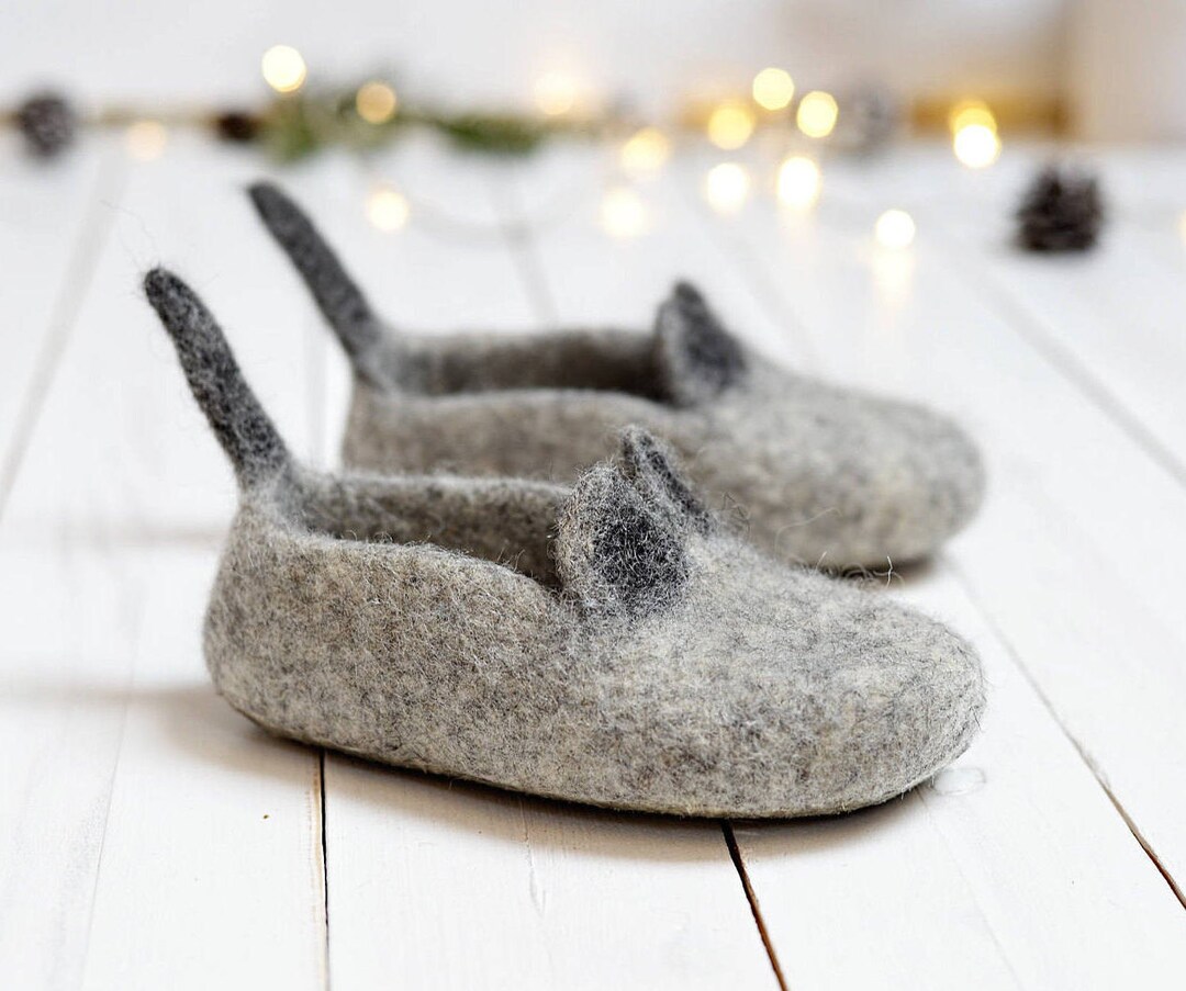 Baby Wool Slippers-wool Children Slippers-felted Kids Slippers-toddler ...
