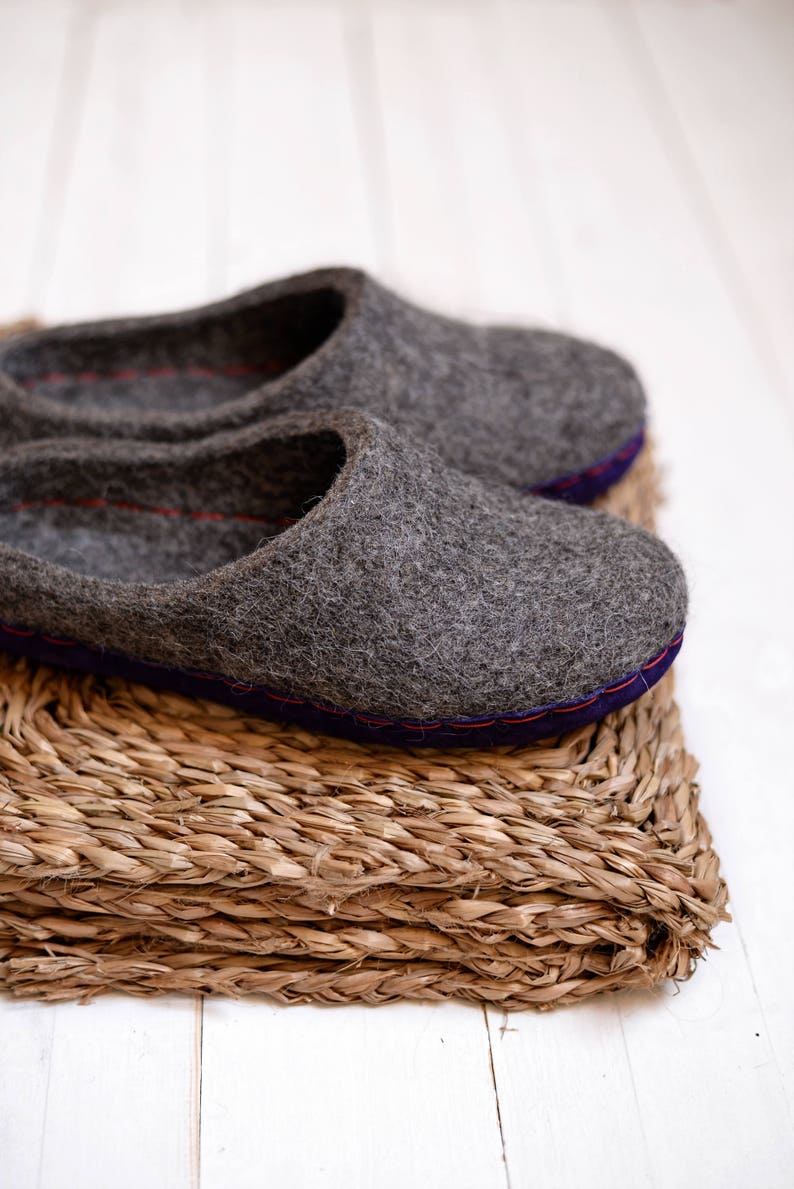 Woman slippers home wool slippers slippers felted slippers | Etsy