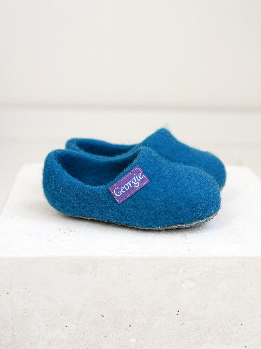 Personalized Wool Toddler Slippers: Handmade Felted Kids Shoes - Etsy