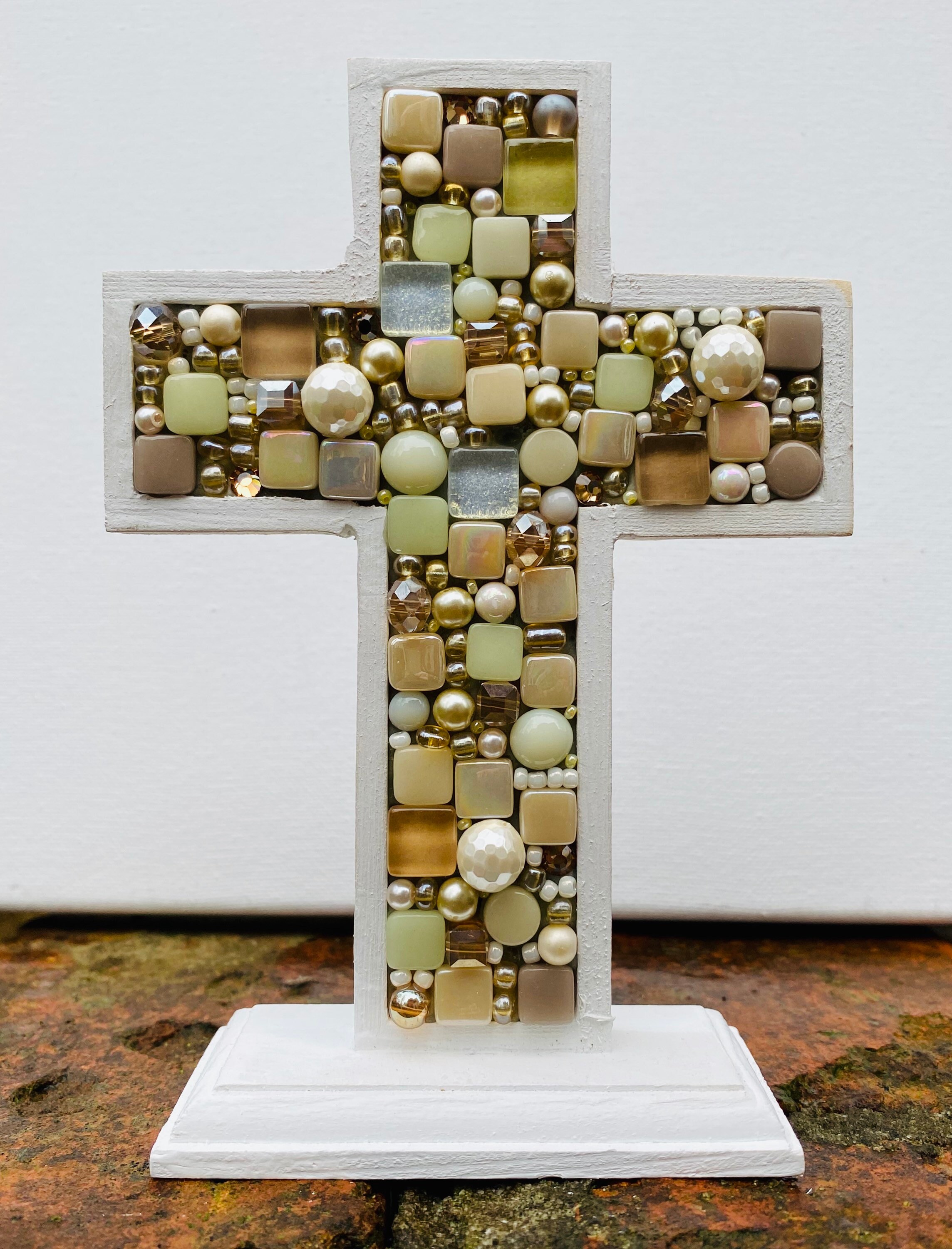 Standing Mosaic Cross - Etsy