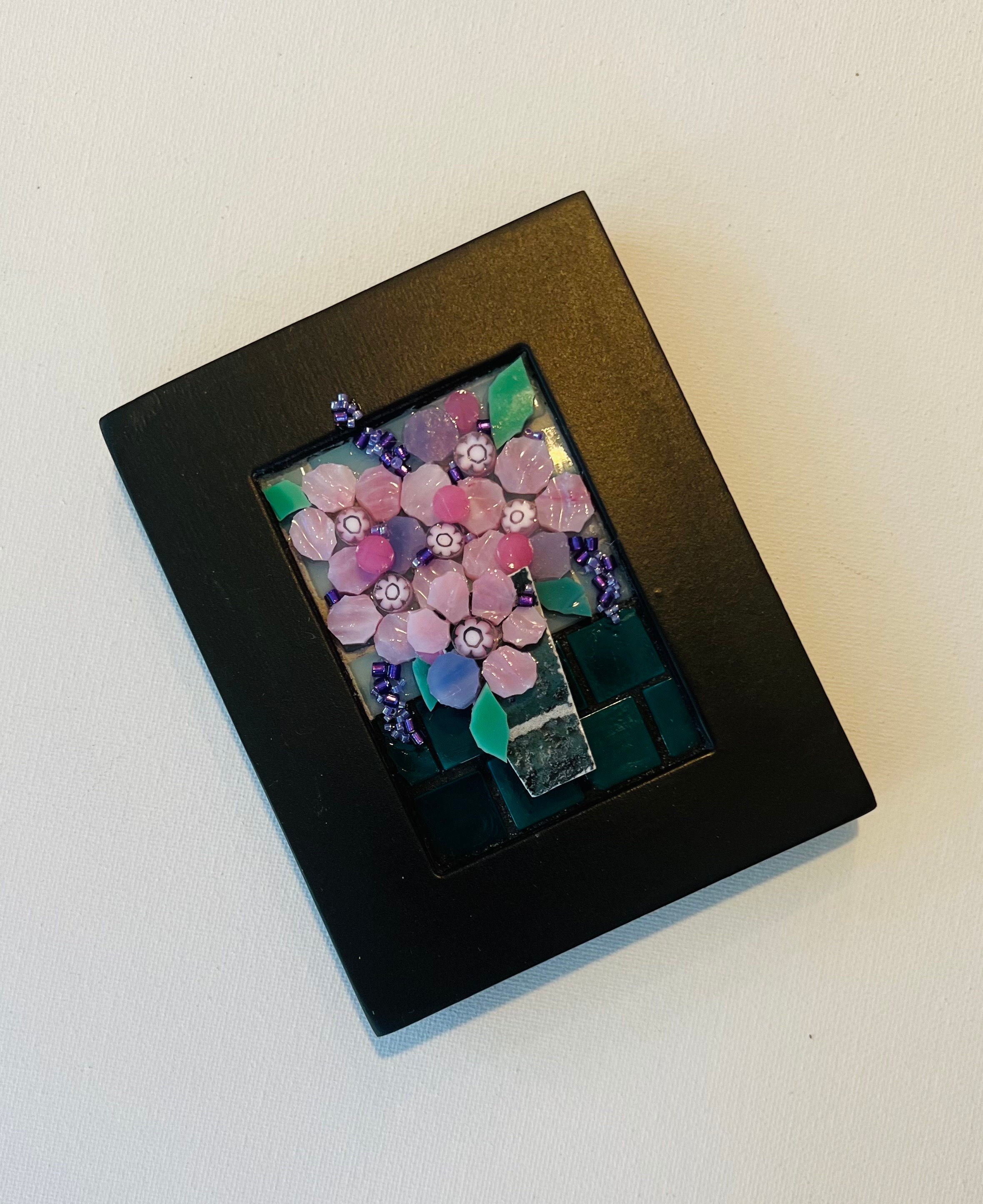 Mini Floral Mosaic in Standing Frame - Etsy