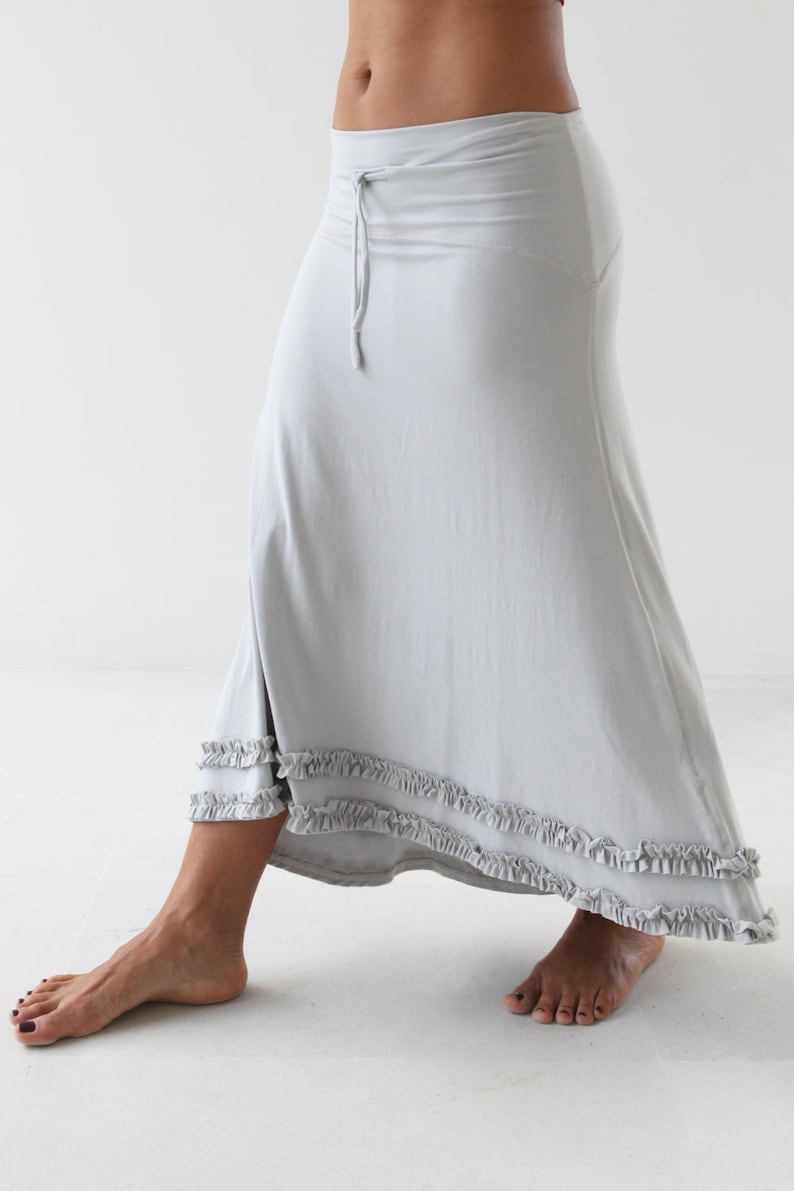 STYLISH Feminine SKIRT With Drawstring - Stretchy MAXI Skirt - Etsy