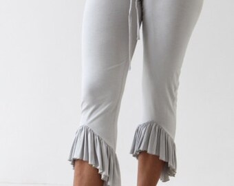 Ruffle Capri Pants - Etsy
