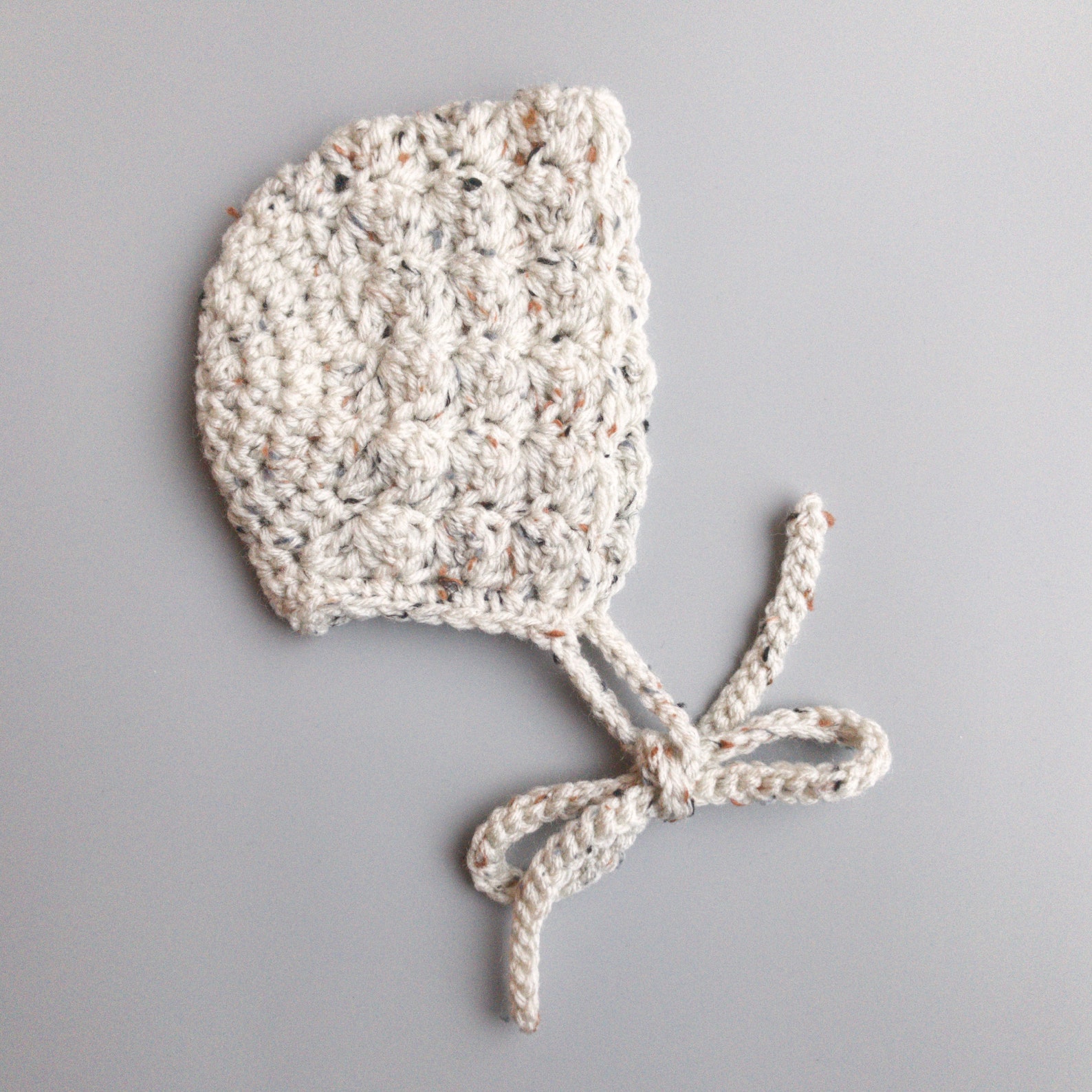 Gender Neutral Baby Bonnet Oatmeal Knit Baby Hat Crochet - Etsy New Zealand