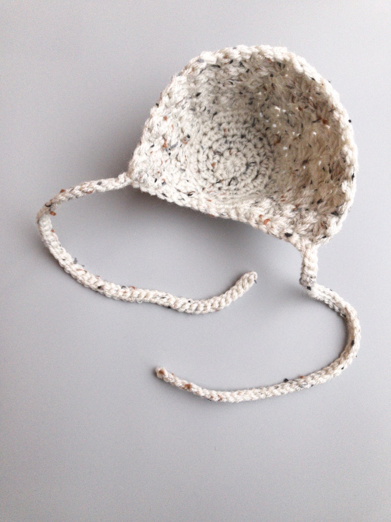 Crochet Baby Bonnets in Stone Gray, Charcoal, Sky Blue, Denim Navy and ...