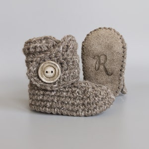 Infant Crib Shoes, Gender Neutral Coming Home Outfit, Soft Knit Baby ...