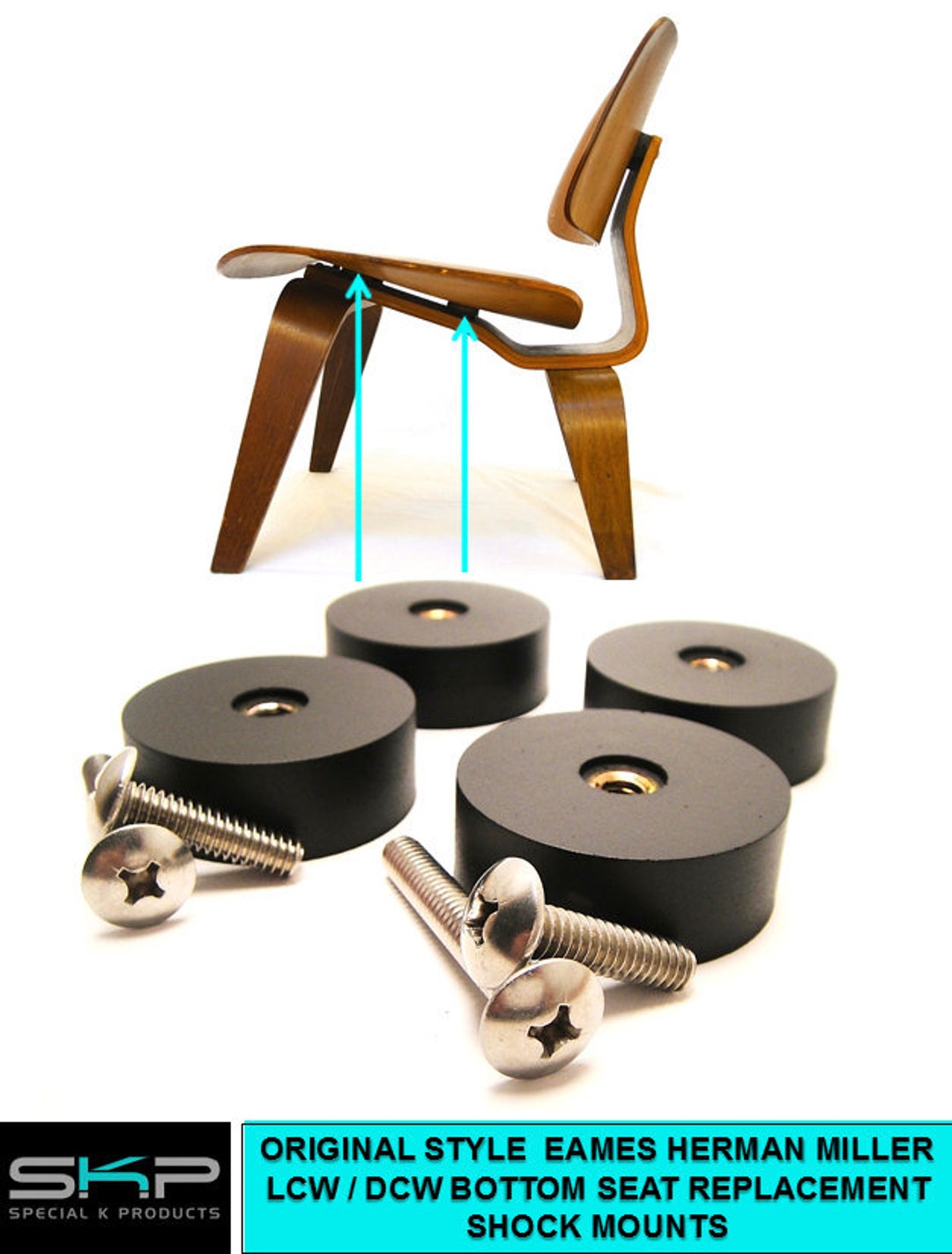 Eames Herman Miller DCW LCW Chair Shock Mounts (set of 4) - Etsy