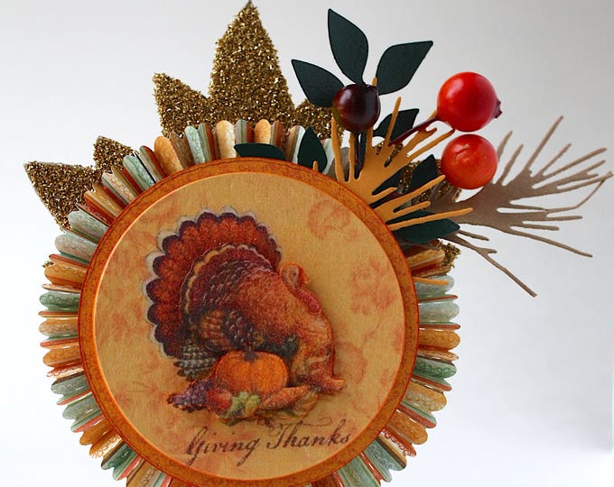 GIVING THANKS Thanksgiving Tree Topper / Small Shelf Sitter - Etsy