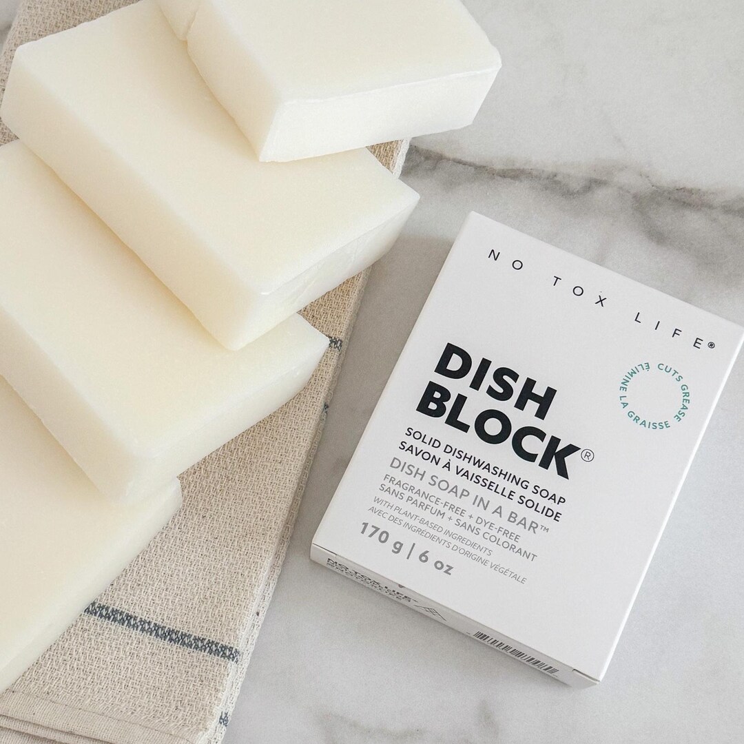DISH BLOCK® Solid Dish Soap - No Tox Life - Pack of 4 - Etsy