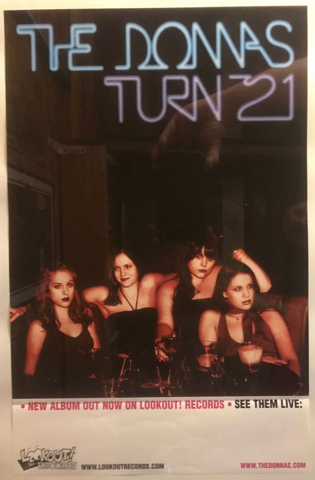 The Donnas- 11 X 17 Promo Poster - Full Color - Lookout! Records - Etsy