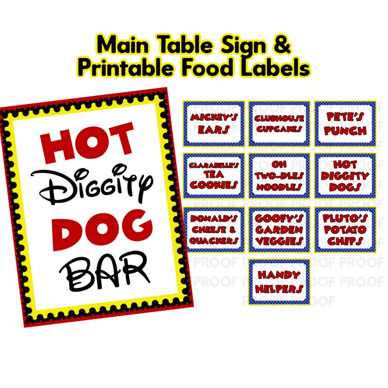 Mickey Mouse Sign Phrases - Etsy