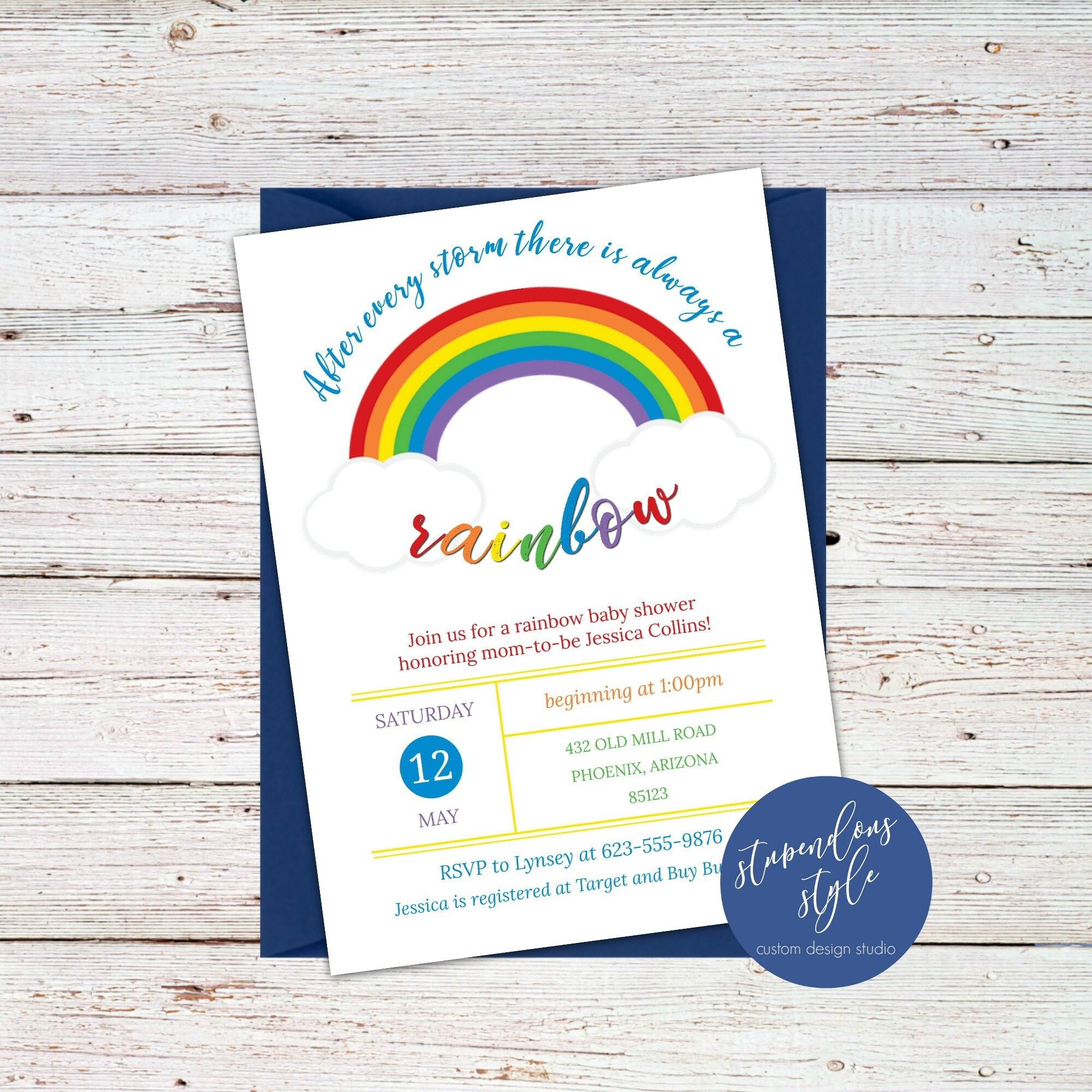 Personalized Printed or Printable Digital Gender Neutral Baby Shower ...