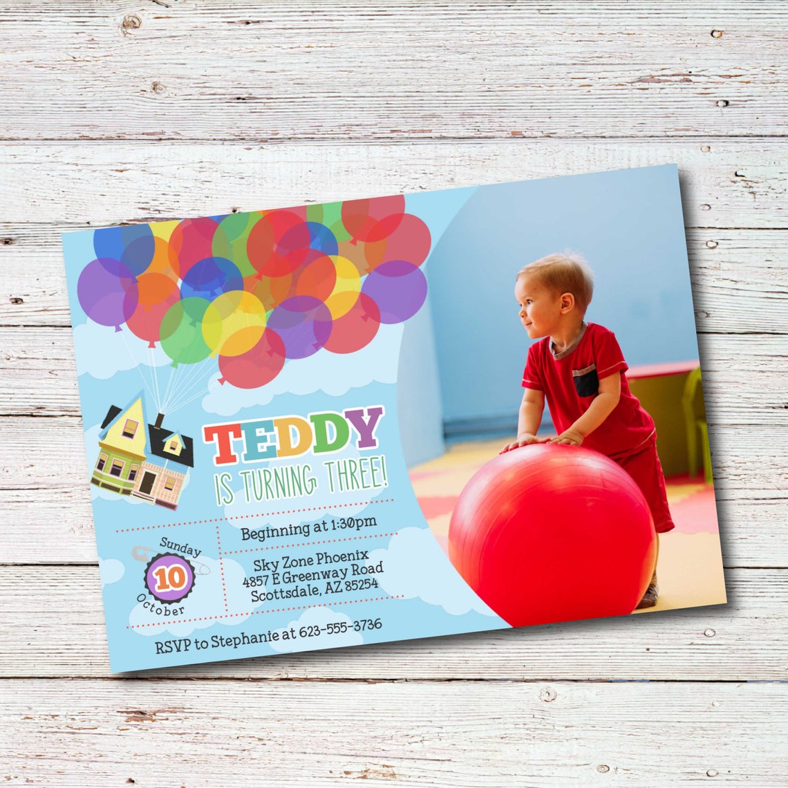 Up Movie Birthday Party Invite Invitation Russell Carl | Etsy