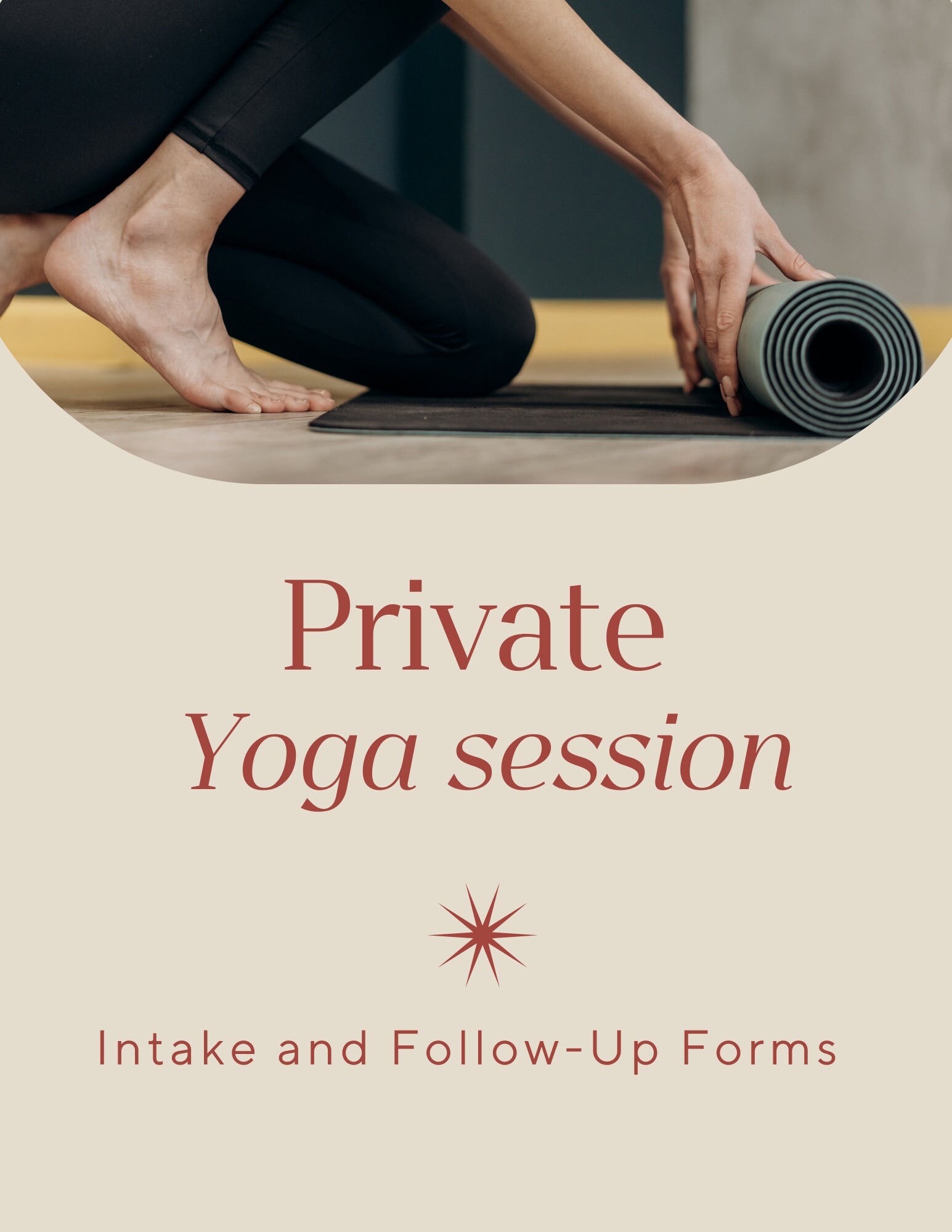 Yoga Session Intake Form and Follow-up Form, Private Yoga Client, Yoga ...
