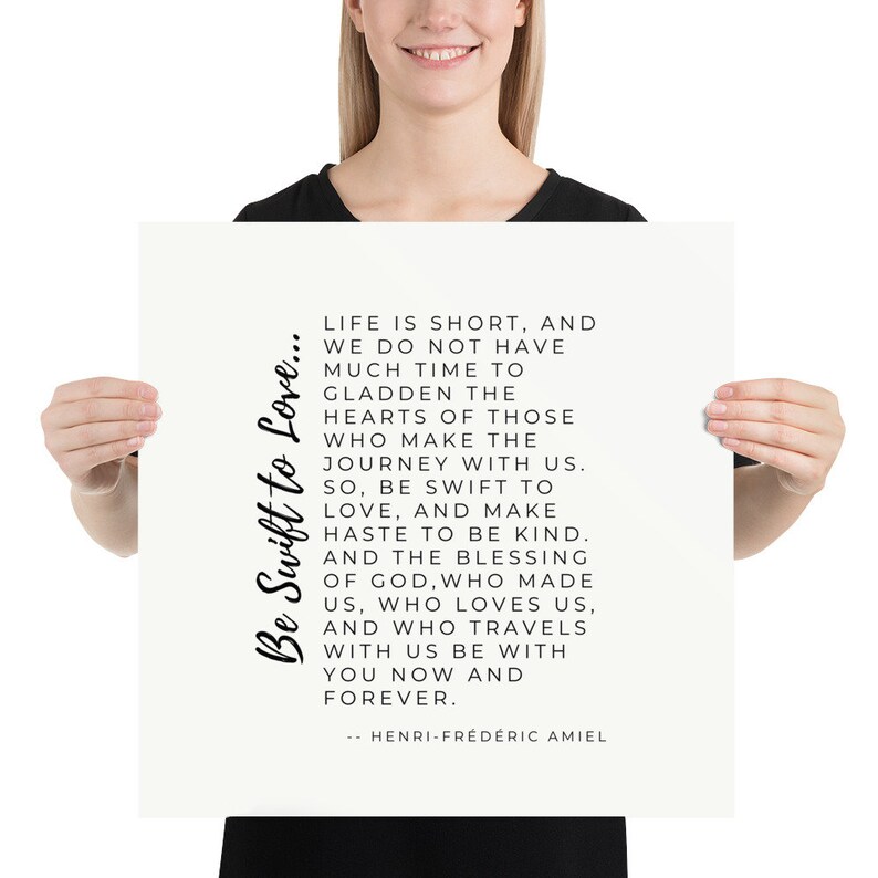 Be Swift to Love - Etsy