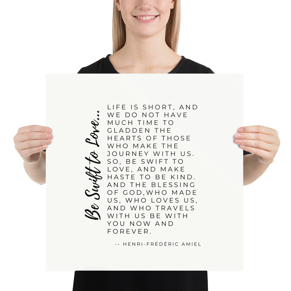 Be Swift to Love - Etsy