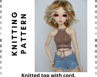 Knitting Cardigan Pattern for Minifee Slim Msd 1/4 Bjd Doll. | Etsy